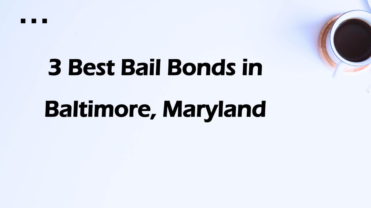 3 Best Bail Bonds in Baltimore, Maryland | Bail Services - YouTube