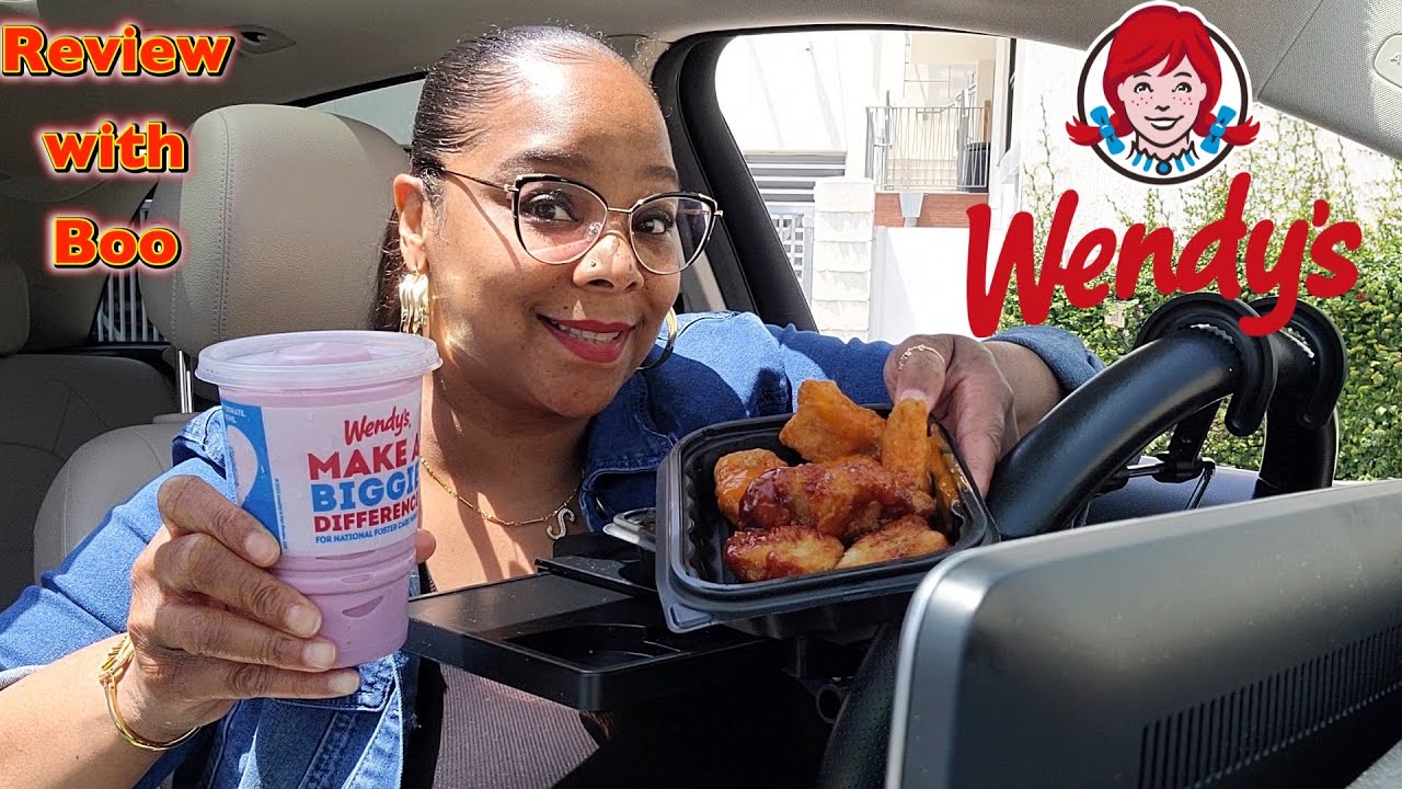 FIRST TIME TRYING WENDYS NEW SAUCY NUGGS WITH WIZARD BOO KELLY - YouTube