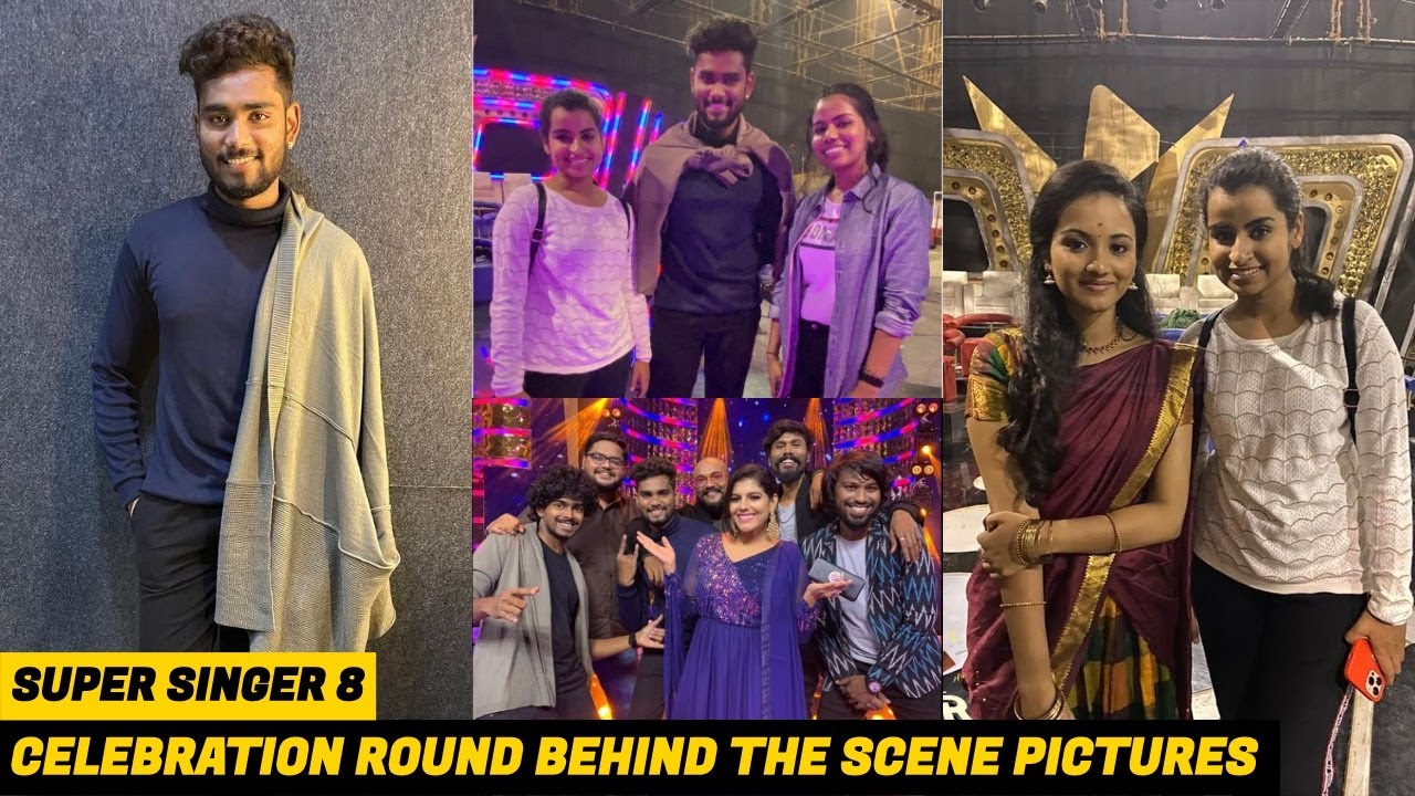 Super Singer 8 Celebration Round Behind the Scene Pictures | Sivaangi ...