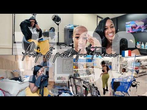 PREP + PACK WITH ME FOR MY TRIP ...IM GOING BACK TO FRANCE !!