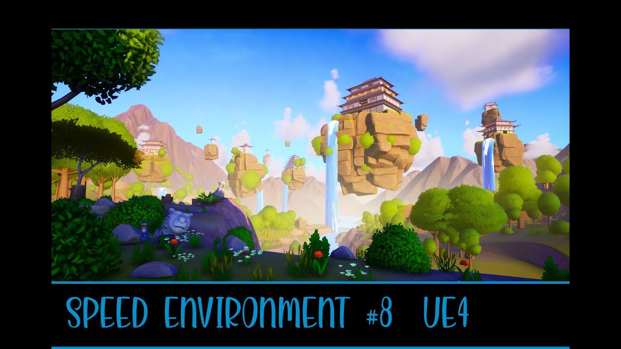 Creating a Stylized Floating Temple Environment - Unreal Engine - Speed ...