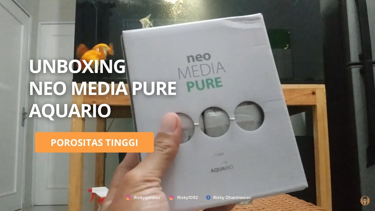 Unboxing Media Filter Biologis Aquarium Ikan Maskoki Neo Media Pure ...