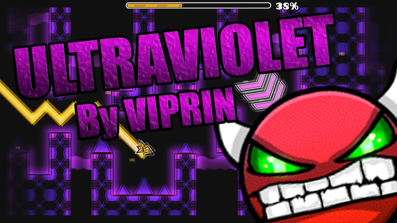 "Ultraviolet" by Viprin & More (Hard Demon) 100% - Geometry Dash - YouTube