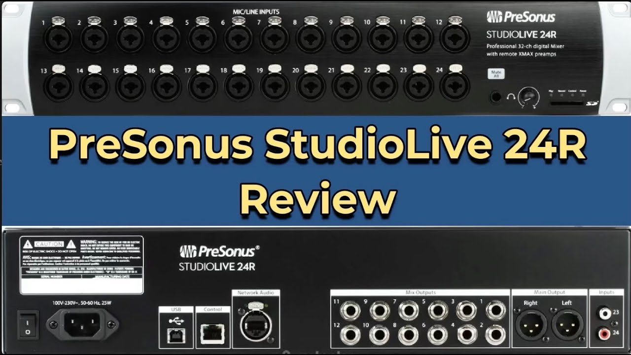 Presonus Studiolive 24R Mixer & Audio Interface Review!! - YouTube