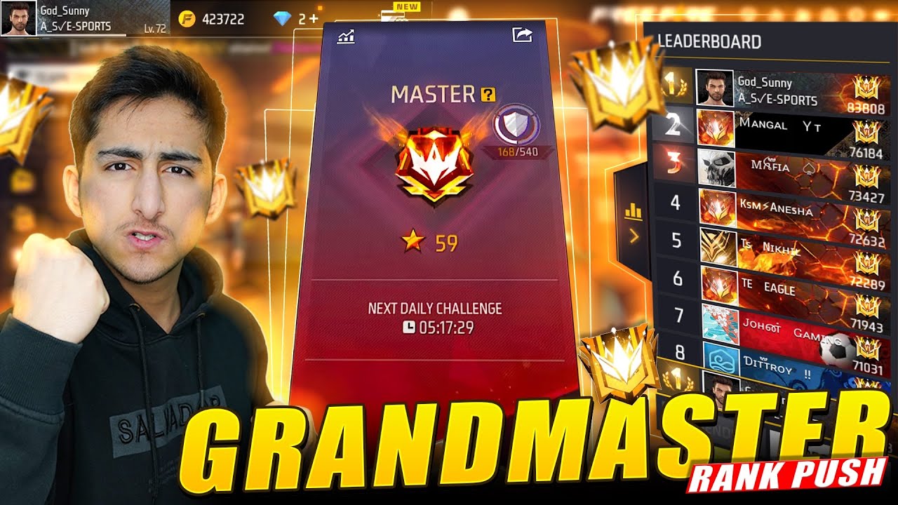 New Rank Season Push😍😱Top 1 Global In Cs Rank - Garena Free Fire - YouTube