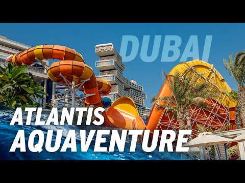 World's Largest Water Park! Atlantis Aquaventure Dubai | Water Slides 2023