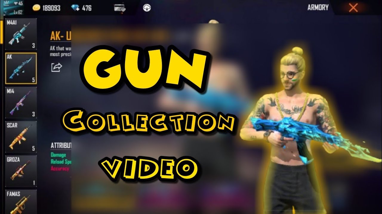 #GAMING #FREEFIRE FREE FIRE BEST GUN COLLECTION 🎮 - YouTube