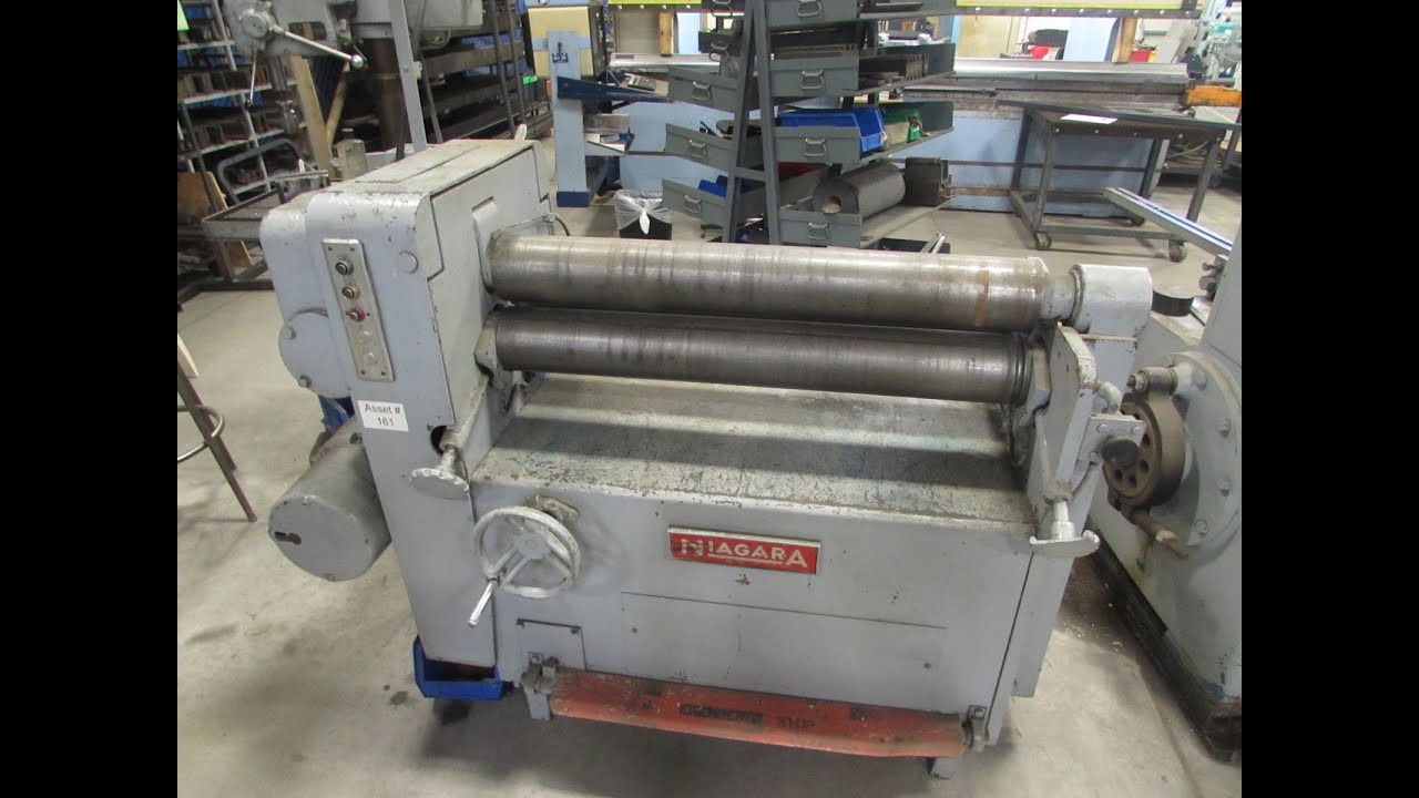Niagara 36" Initial Pinch Plate Bending Roll - YouTube