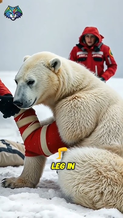 Polar Bear Hit 😮 by Truck: A Heroic Rescue #shorts#PolarBearRescue #AnimalRescue #WildlifeCare # ...