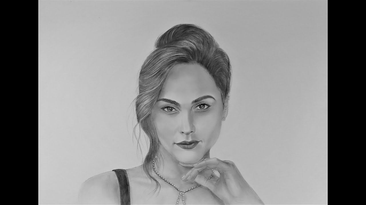 GAL GADOT Drawing Creative Art - YouTube