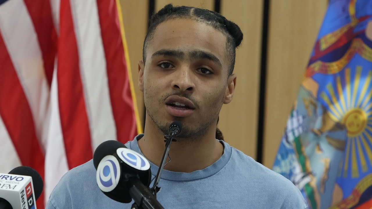 Robert Brooks Jr. speaks after indictment of 9 prison employees charged ...