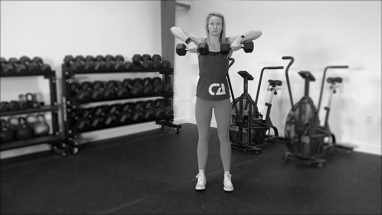 Dual Dumbbell Upright Row - YouTube