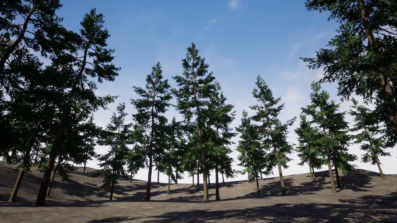 Unreal Engine 4 - SpeedTree 8 test - YouTube