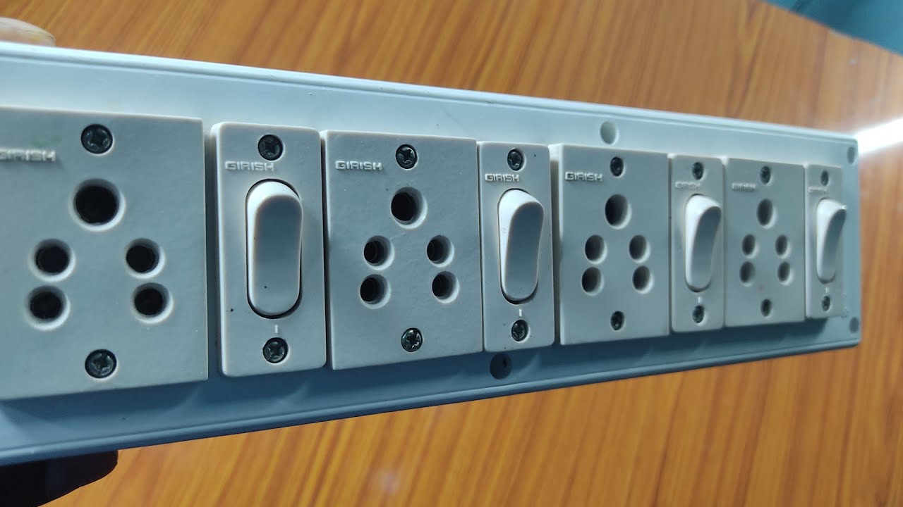 4 switch 4 socket extension board wiring kaise kre ||how to make ...