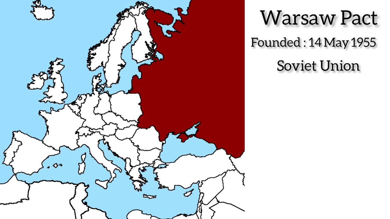 The Warsaw Pact Countries - Map - YouTube