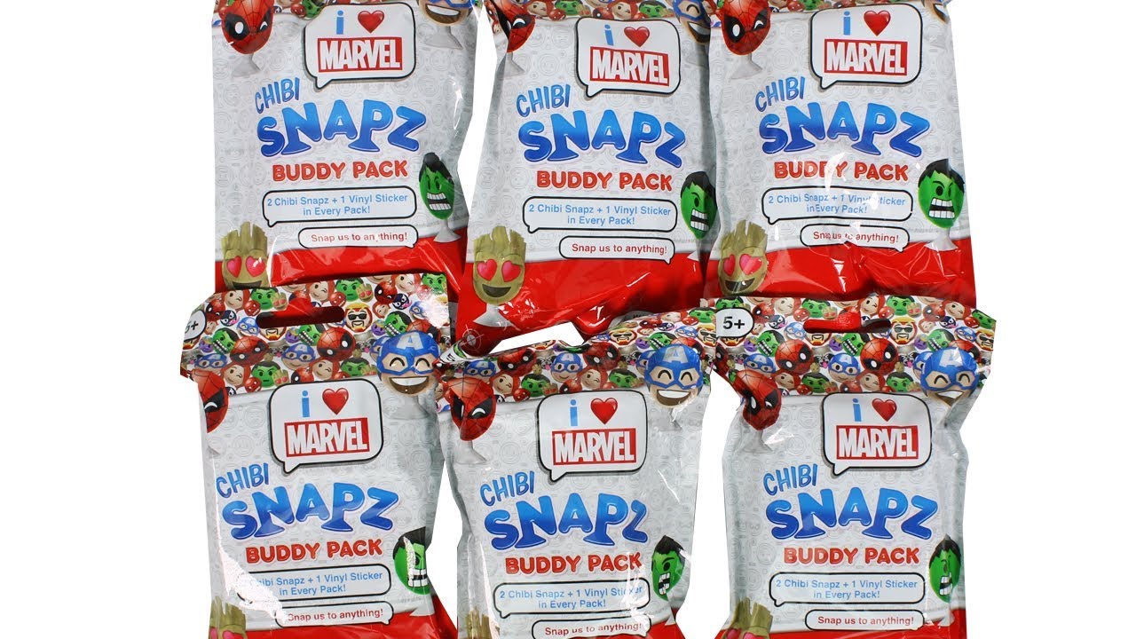 Marvel Chibi Snapz Buddy Pack Blind Bag Unboxing Toy Review - YouTube