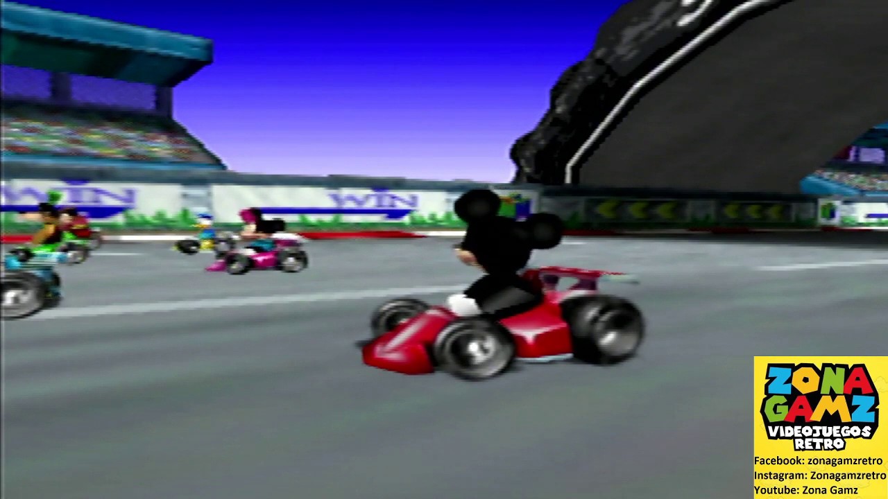 Mickey speedway USA Nintendo 64 Japan - YouTube