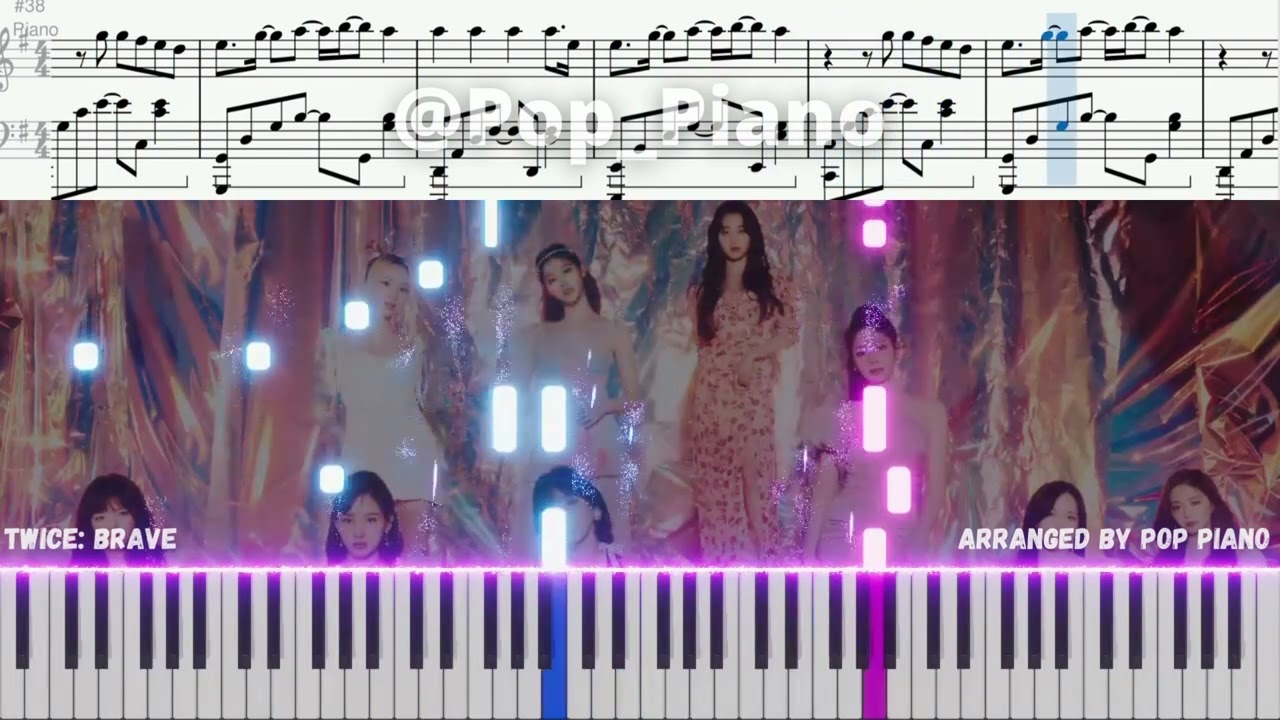 TWICE (트와이스) Brave PIANO TUTORIAL (피아노 튜토리얼) - YouTube