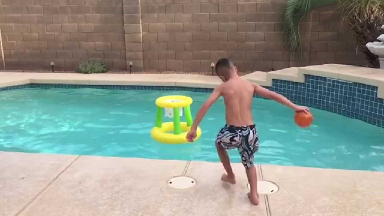 Tmoney pool slam crazy dunks! - YouTube