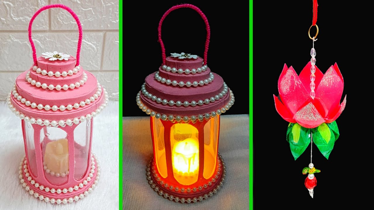 Best out of waste 2 Lantern made with empty plastic bottle at home ...