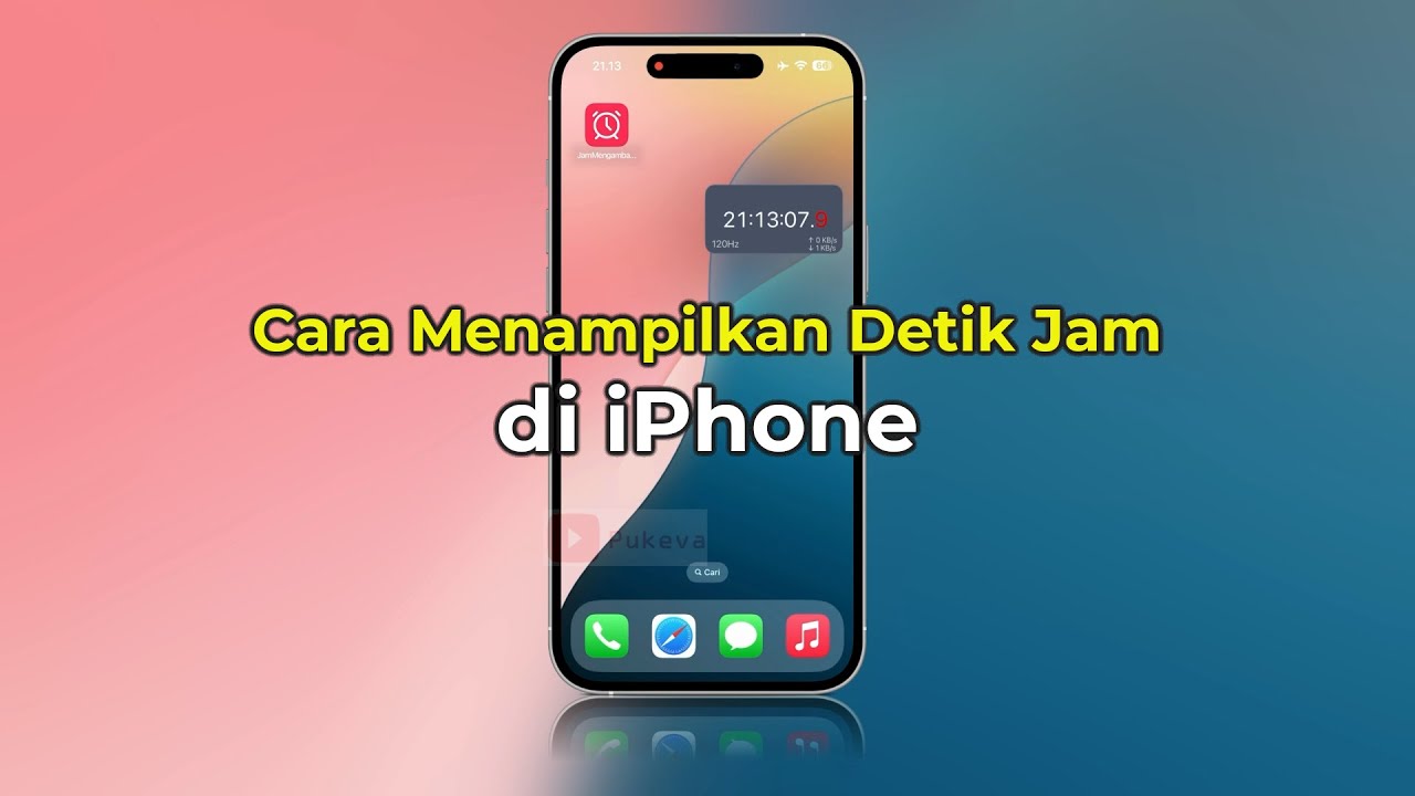 Cara Menampilkan Detik Jam di iPhone | Jam Mengambang | Terbaru! - YouTube
