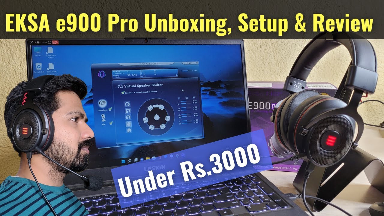 EKSA e900 Pro Unboxing & Review - Gaming Headphone Under Rs.3000 with 7 ...