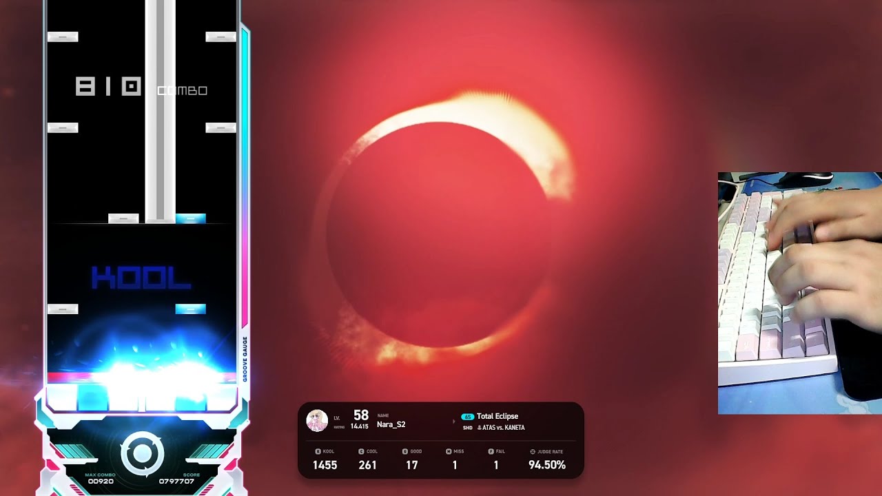 [EZ2ON] 6K Lv18 Total Eclipse (S-Random) - Endless Circulation DLC - - YouTube