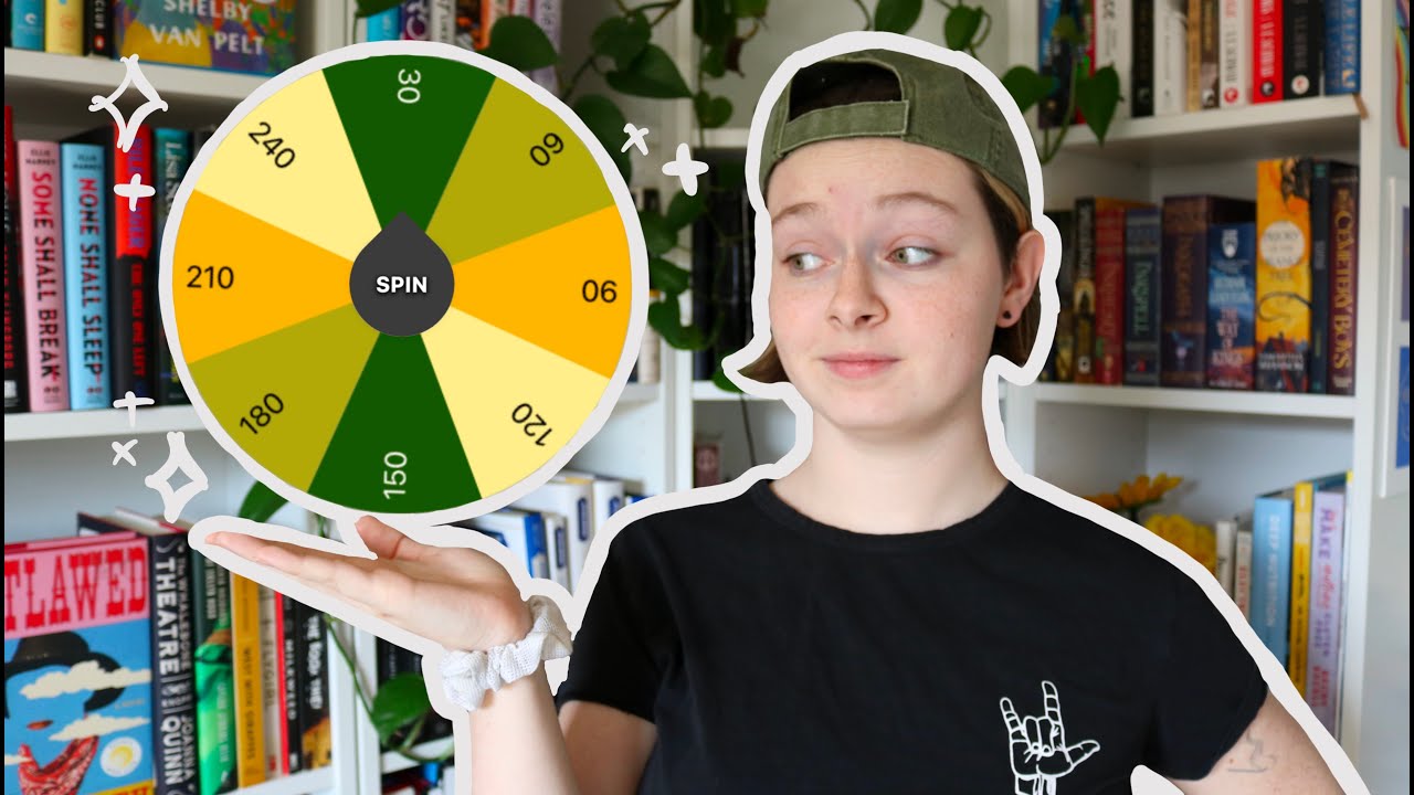 spinning the wheel to see how much I read || reading challenge - YouTube