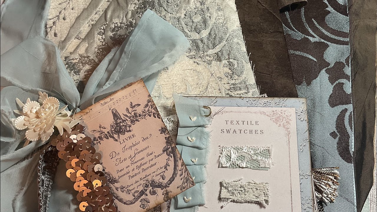 Beautiful Curated Fabric and lace …Create With Me…For Our Mega Journal ...