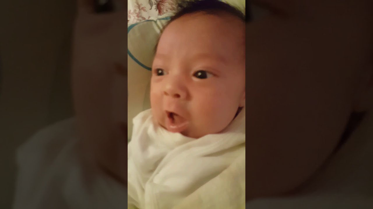 My Cute Little Baby's First Word. Did he say "HELLO"? I said "Yes ...