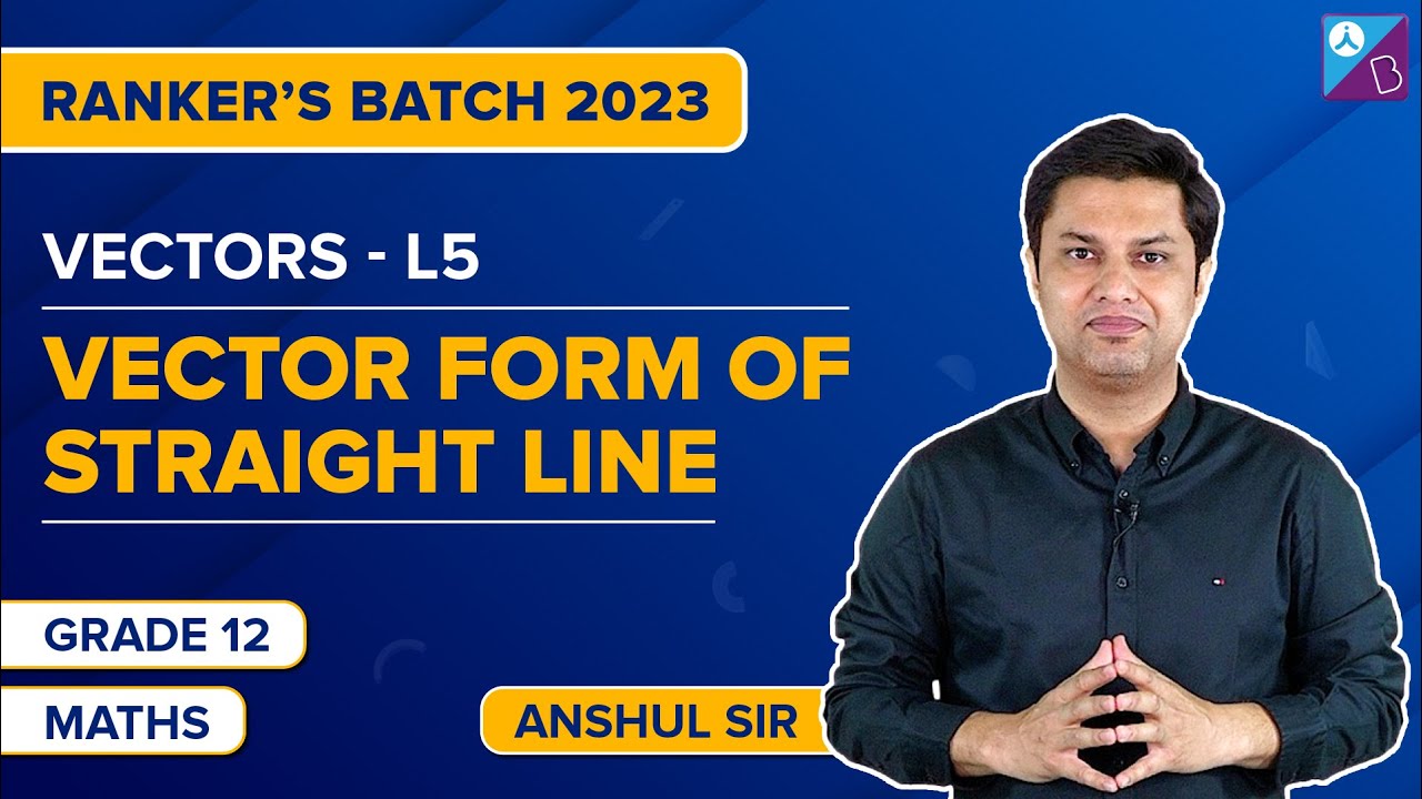 Equation Of Straight Line In Vector Form Vector Algebra Class 12 equation-of-straight-line-in-vector-form-vector-algebra-class-12