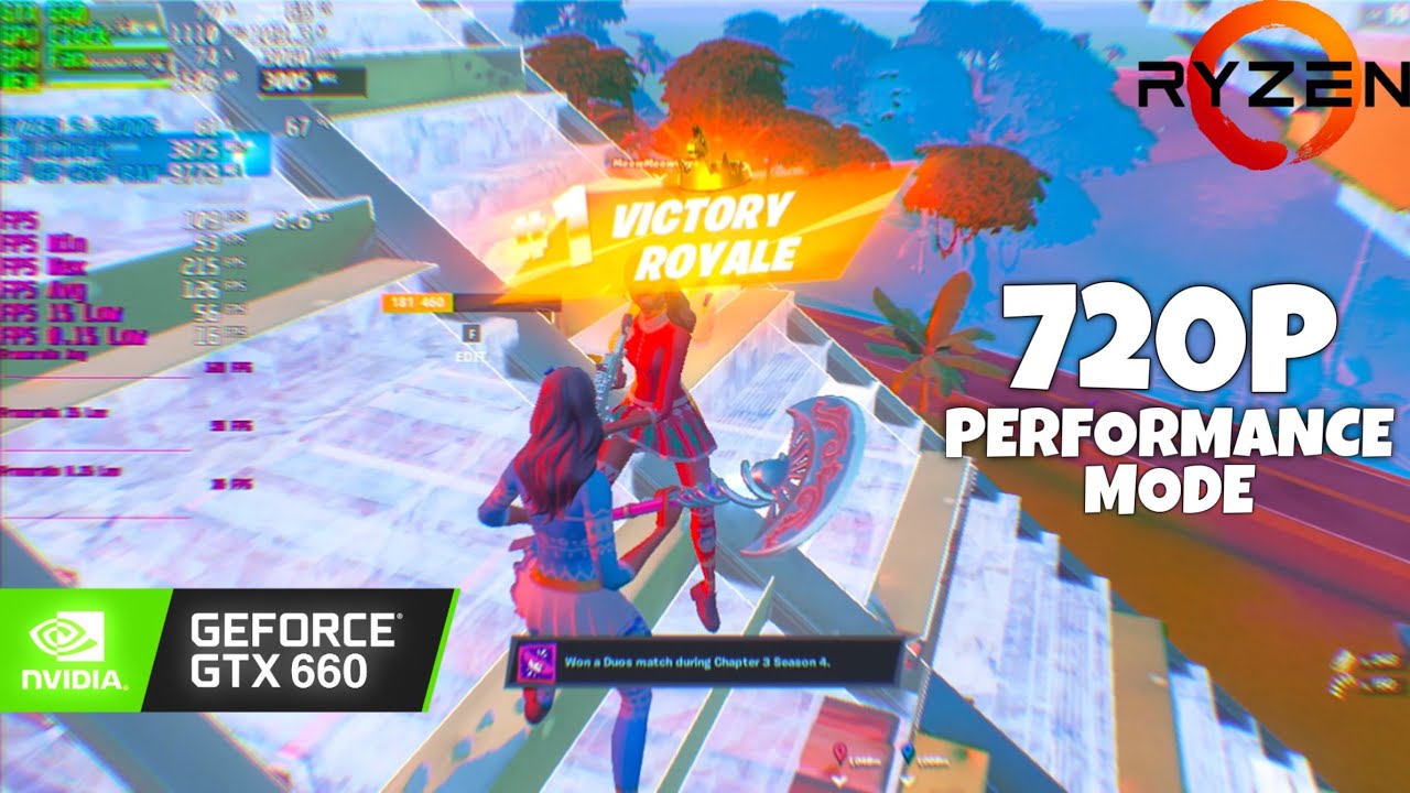 GTX 660 | Fortnite Season 4 - Duo Performance Mode 720p (ft ...