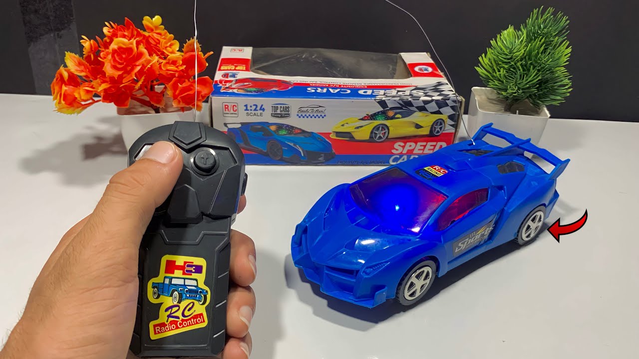 High Speed mini 1:24 scale remote control rc car Unboxing and testing ...