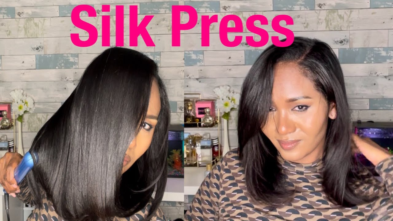 How:To Silk Press On Natural Hair/ Silk Press - YouTube