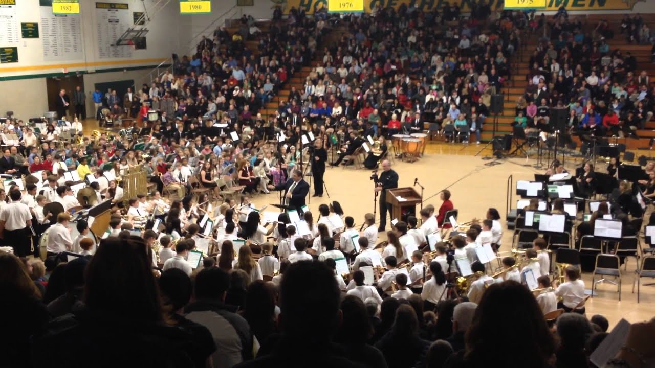 Parcells and Brownell Middle Schools 7th grade cadet band - YouTube