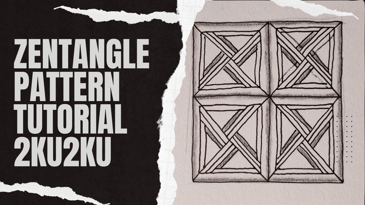 Tangle pattern 2Ku2Ku by Chana Hara CZT - YouTube