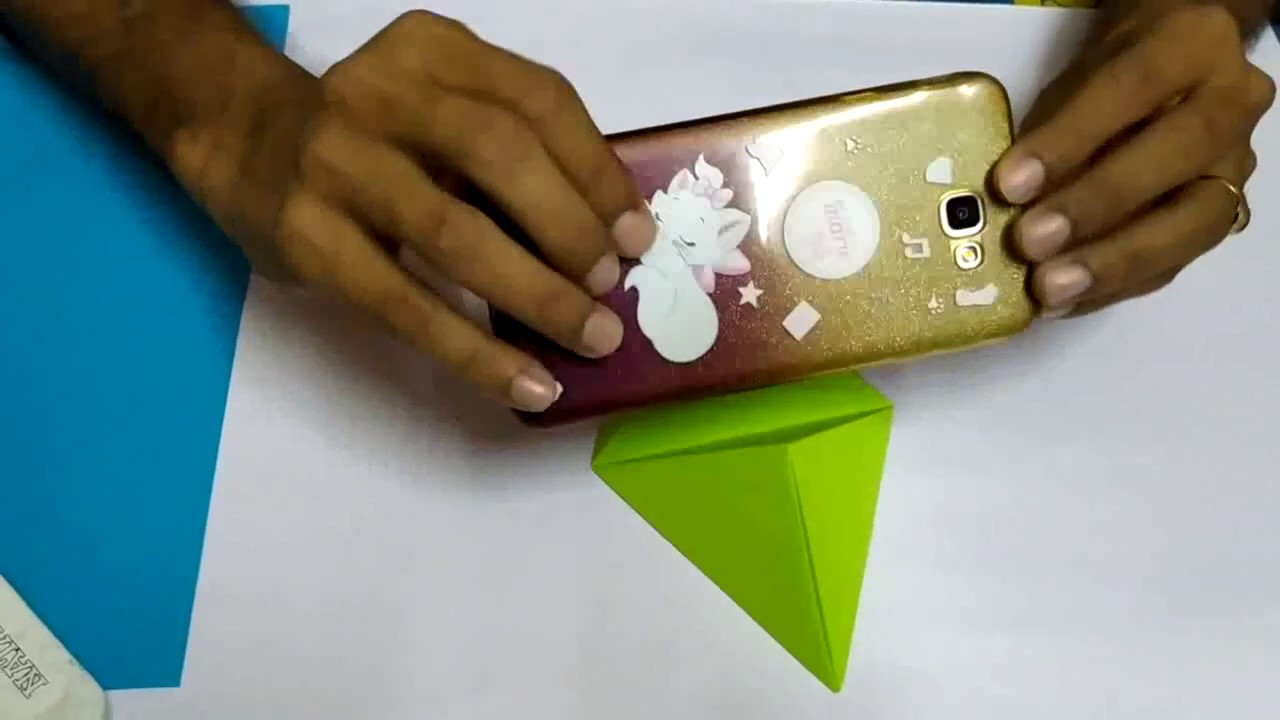 How To Make Paper Mobile Stand Without Glue DIY Origami YouTube how-to-make-paper-mobile-stand-without-glue-diy-origami-youtube