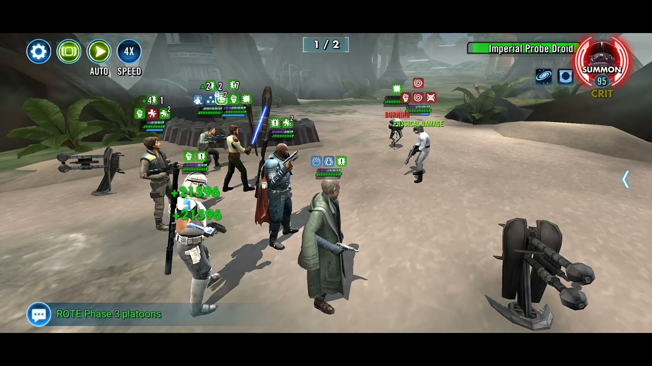 SWGOH ROTE LS P3 Saw mission auto with Kyle omi - YouTube