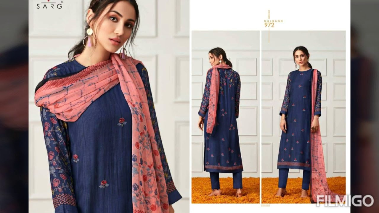 SARG GULBAGH BY SAHIBA GEORGES LOOKS SALWAR KAMEEZ COLLECTION - YouTube