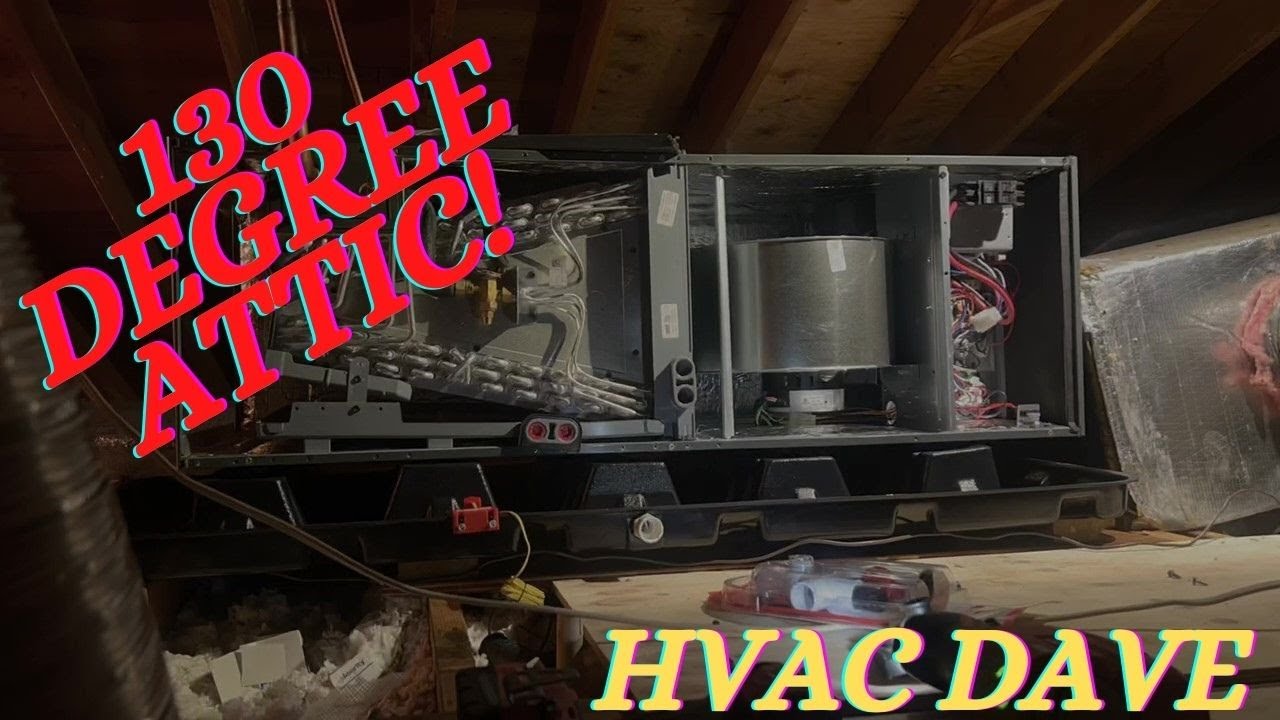 HVAC installation: Very hot attic - YouTube