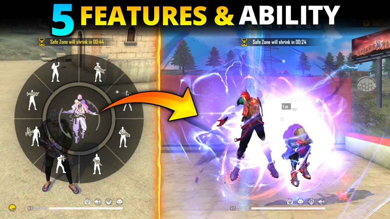 5 RAMPAGE EVO BUNDLE ABILITIES & LOOK CHANGER TEST 😍 GARENA FREE FIRE ...