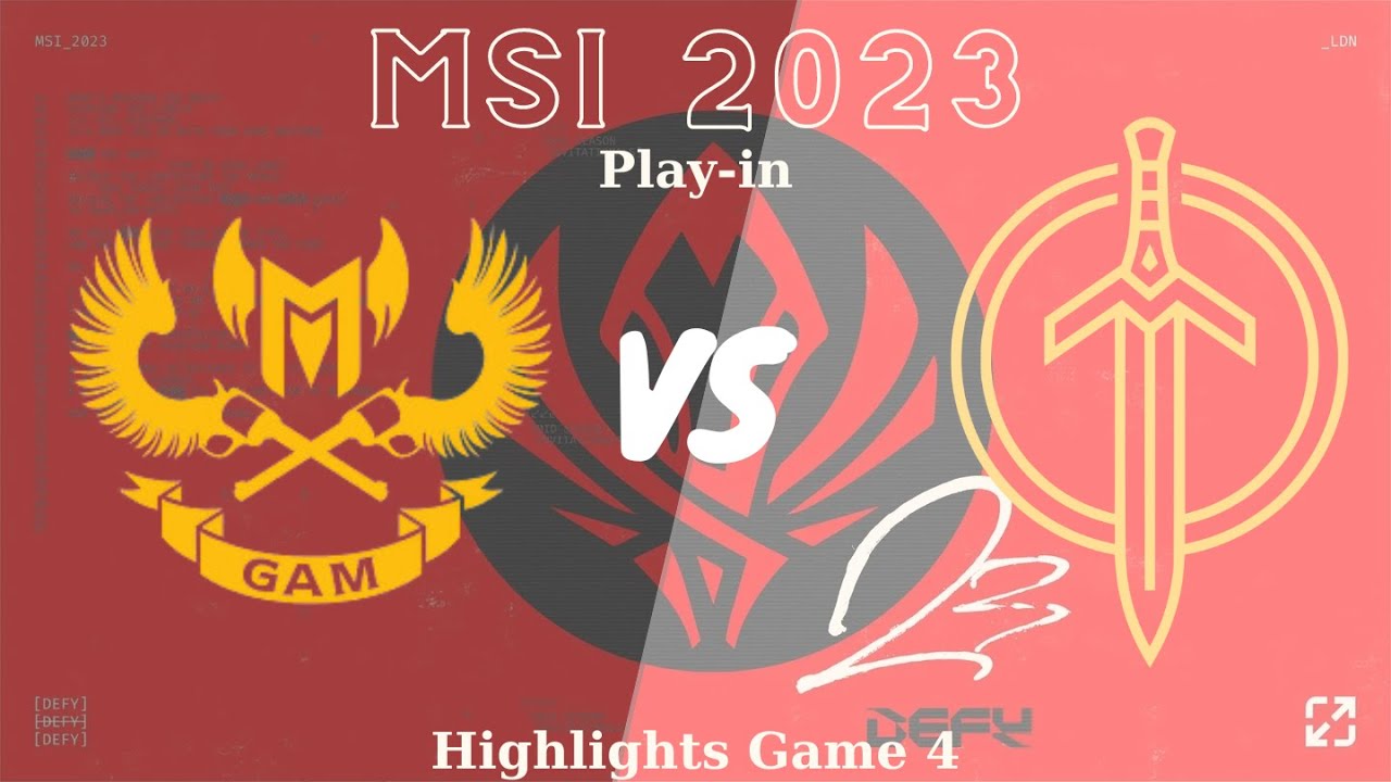 GG vs GAM Highlights ALL GAMES |MSI Playins 2023 Upper Round 1 Day 2 ...