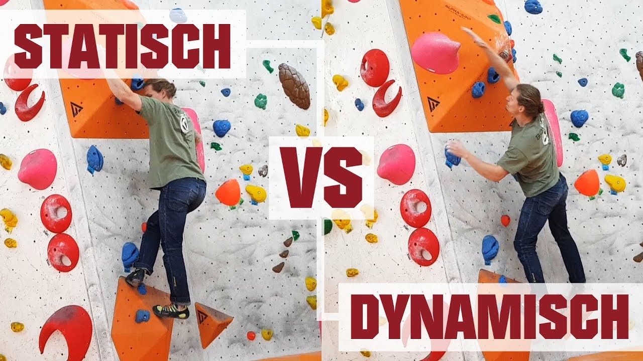 Statisch vs dynamisch bouldern: Kletterstile im Vergleich - YouTube