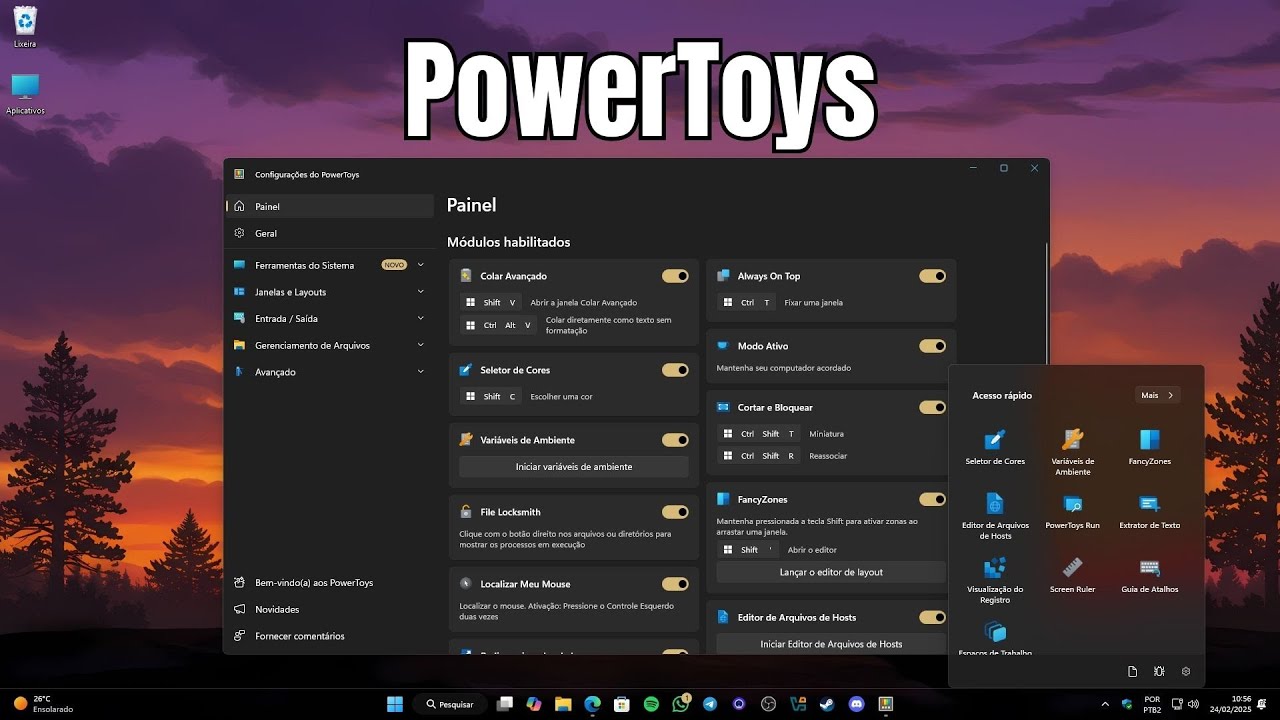 Turbine o Windows com o Power Toys!!! APRENDENDO PELA PRIMEIRA VEZ ...