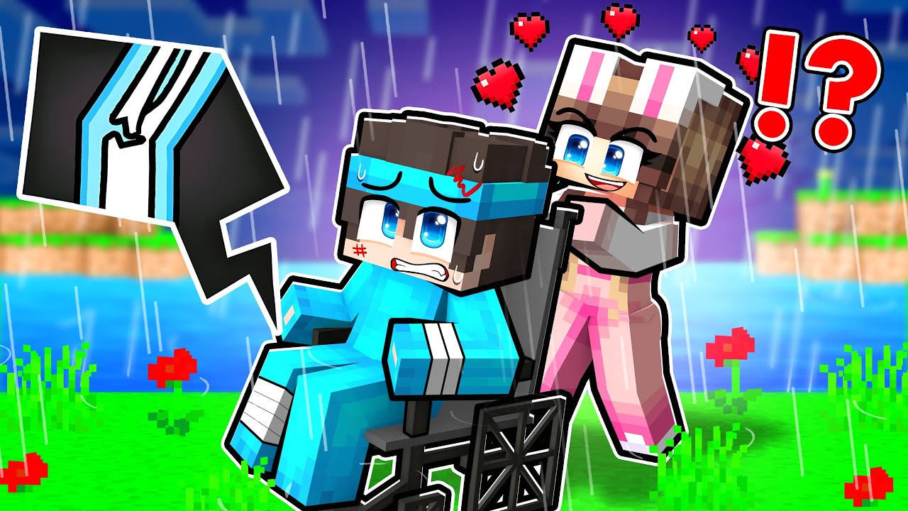 Crazy GIRL breaks my Leg in Minecraft! - YouTube