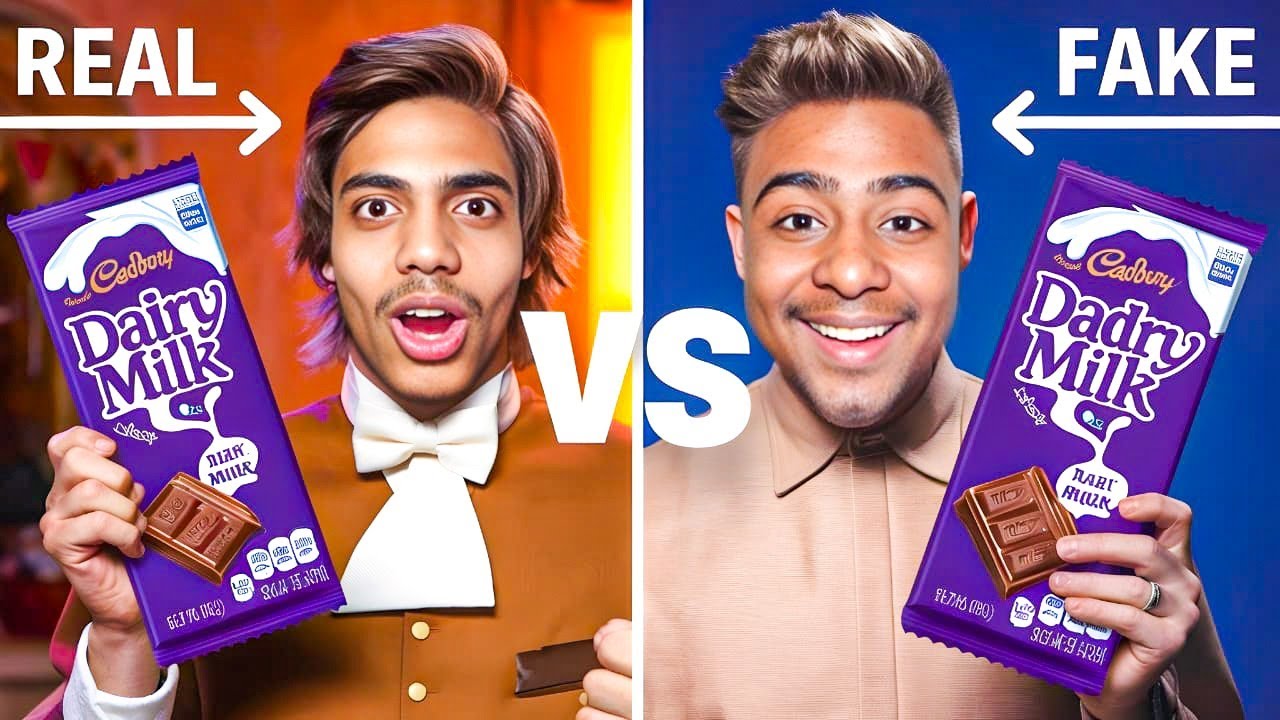 Real vs Fake Brands Food Challenge ! *OMG Unbelievable* - YouTube