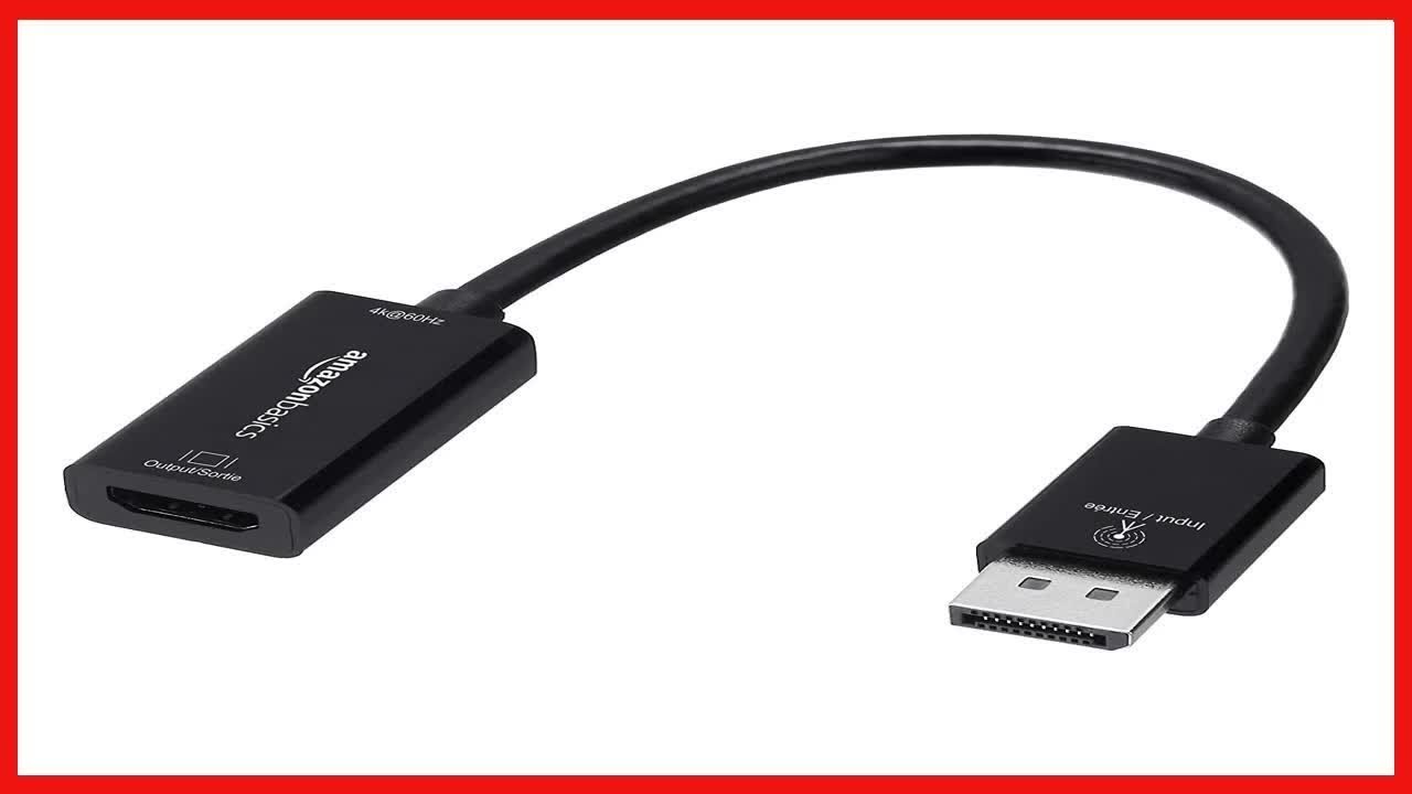 Amazon Basics DisplayPort to HDMI Adapter (4k@60Hz) - GHN Shop - YouTube