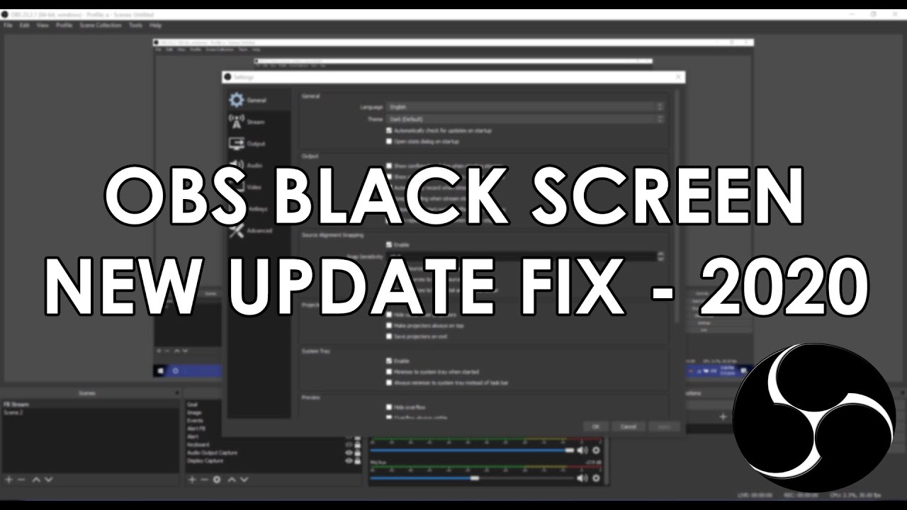HOW TO FIX OBS STUDIO BLACK SCREEN (GAME AND DISPLAY CAPTURE) - NEW ...