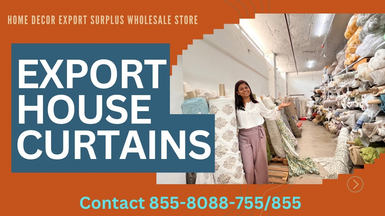 Export House branded export surplus curtains for living room,wholesale ...