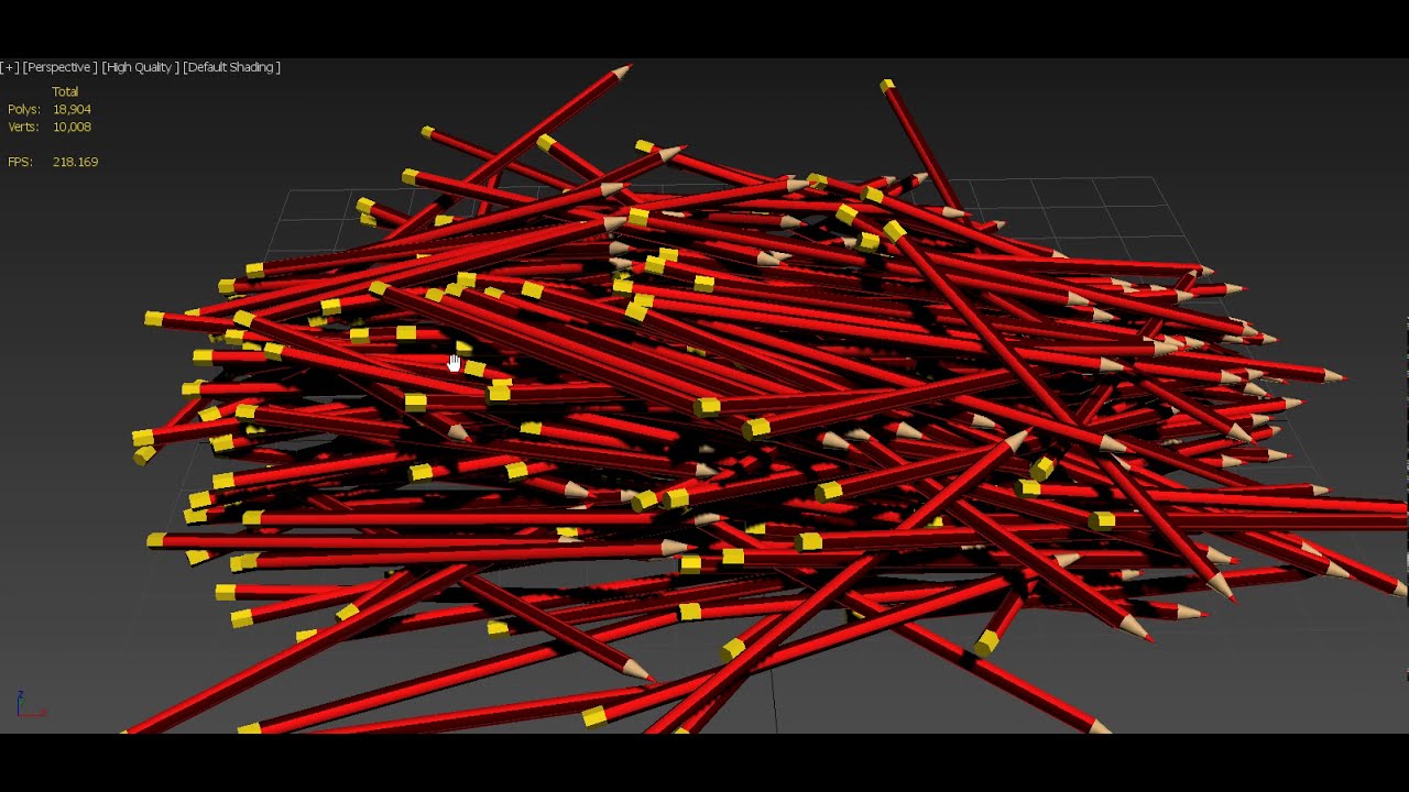 Pencils Falling Animation - YouTube